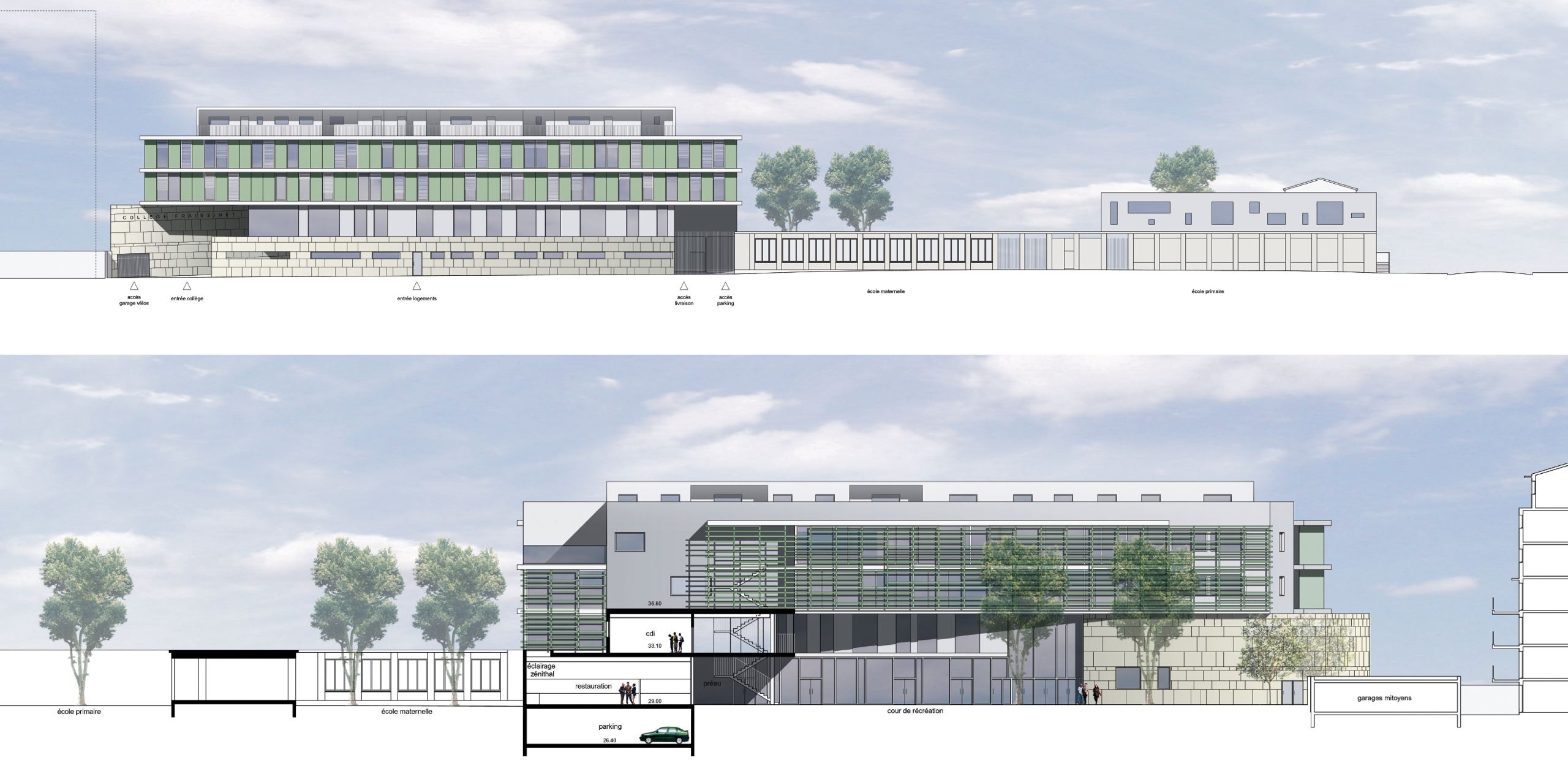 Collège Fraissinet • UNIC architecture - Architectes Marseille - Adrien ...